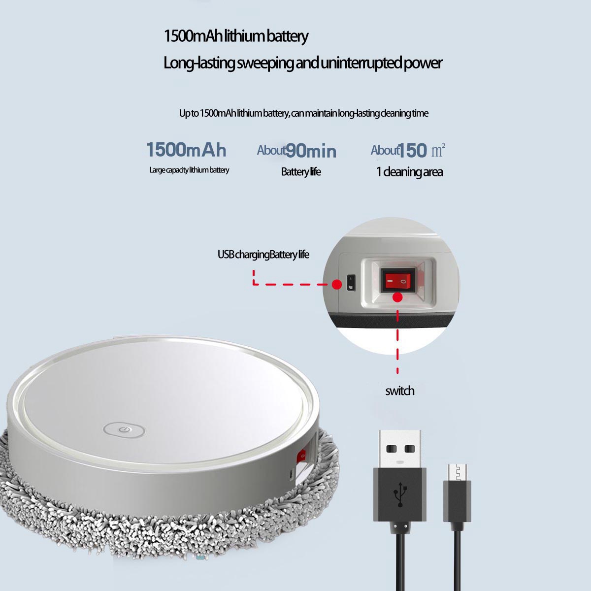 Smart Robot Vacuum Cleaner Wet and Dry Vacuum Cleaner Wireless Vacuum ...