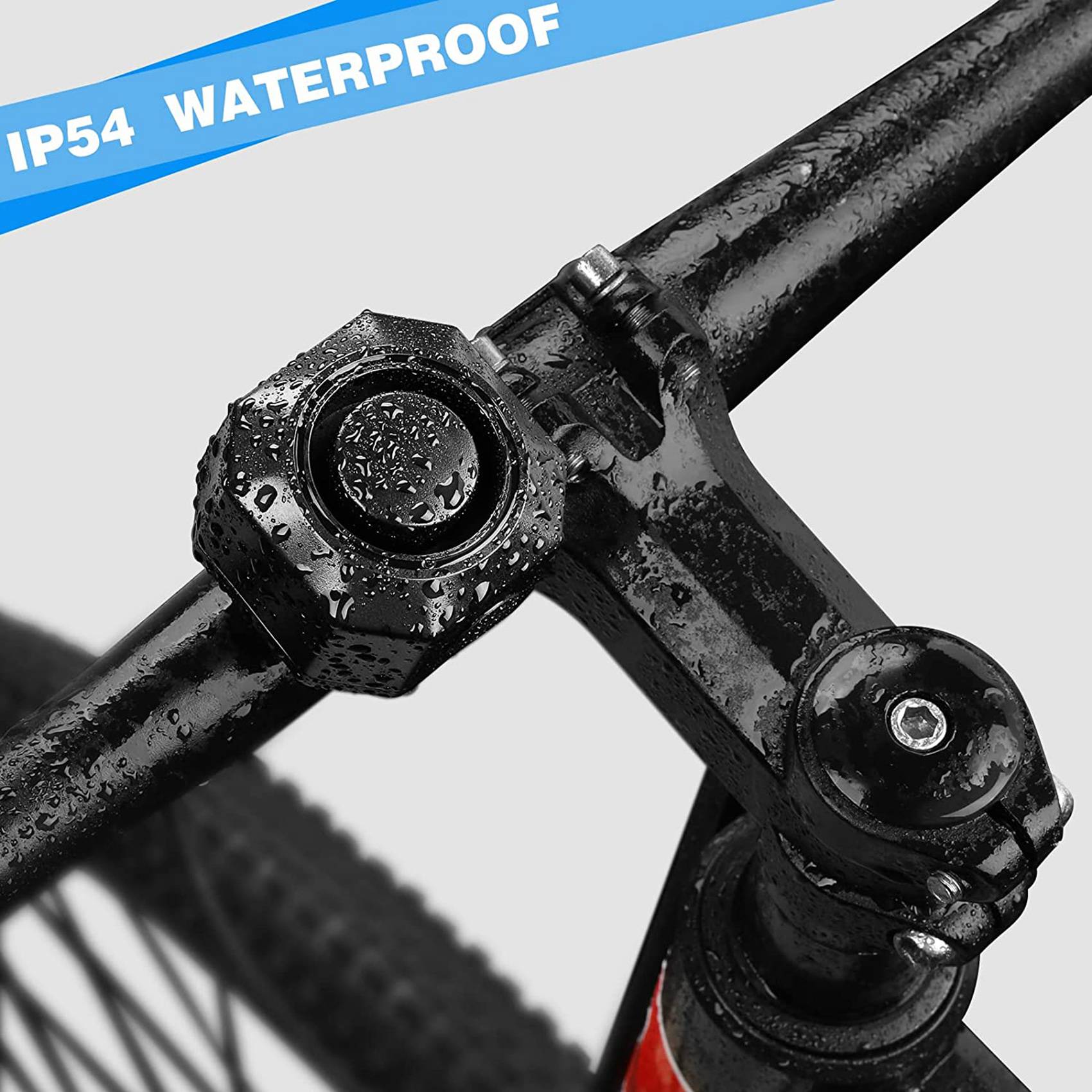 USB Rechargeable Bike Alarm with Remote, 110DB Loud Wireless Anti Theft ...