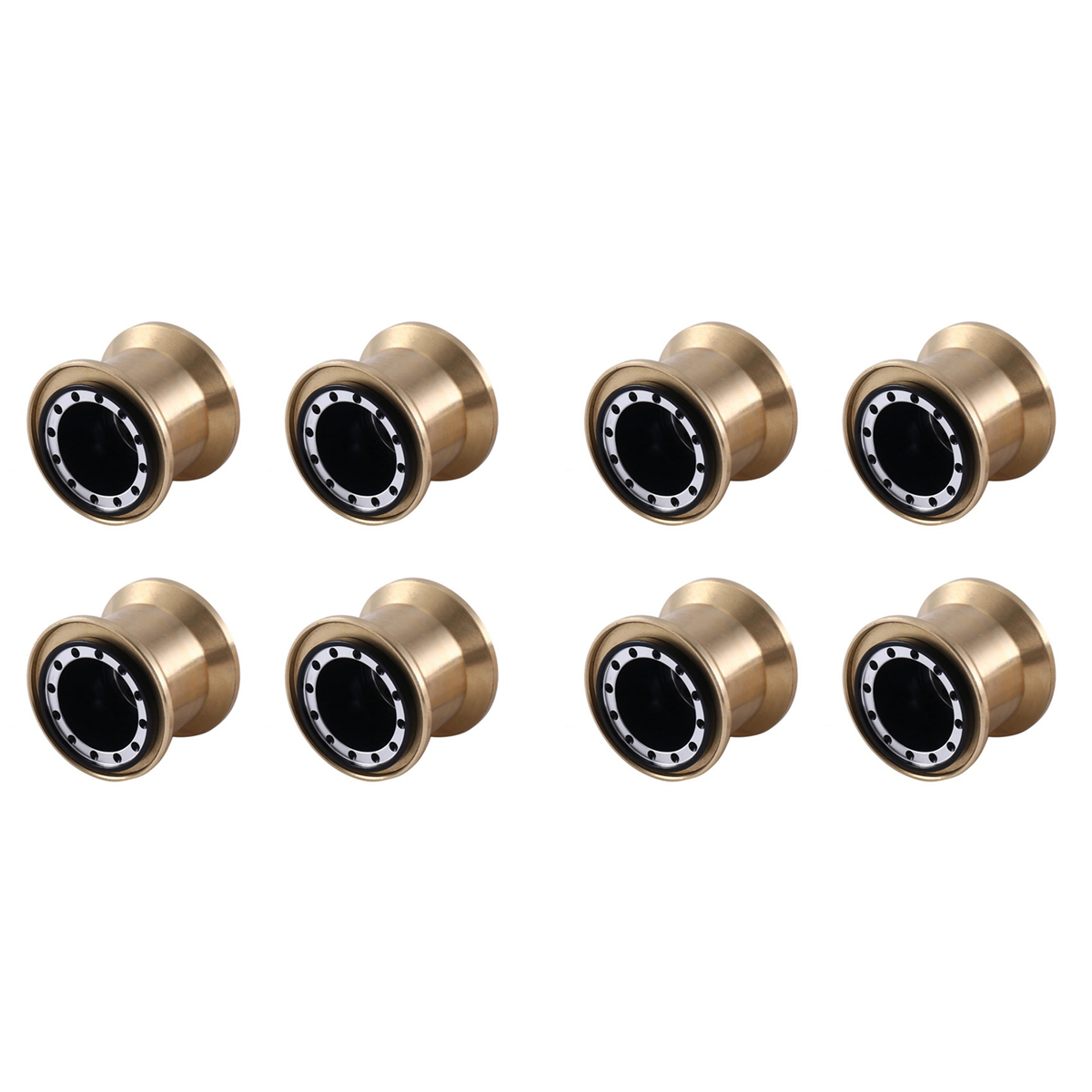 8Pcs Brass Clamp Ring Metal 1.0 Wheel Rim Wheel Hub for FMS FCX24 Max ...