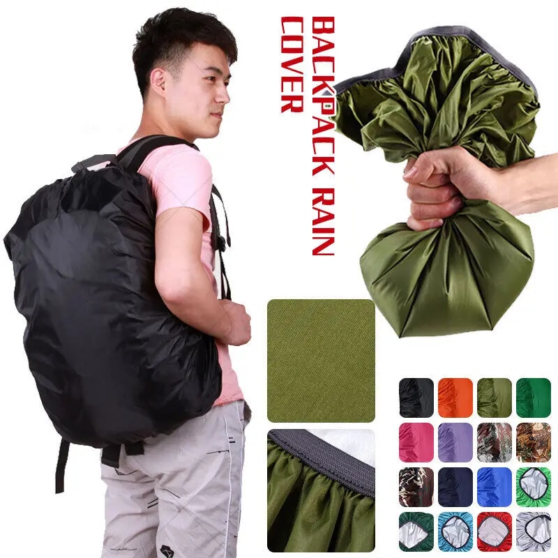 Style 10 45L 35-80L Outdoor Hiking Climbing Backpack Bag Waterproof Rain Cap Cover Case Folding ...