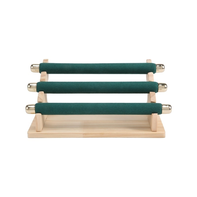 Silhouette Tiered Wooden Jewelry Display Stand Ring Holder, T-Bar ...