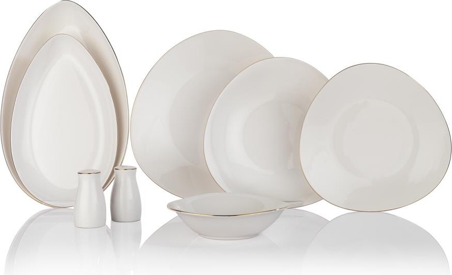 Schafer Dina Dinnerware Set-56 Pieces-Gold - Hepsiburada Global