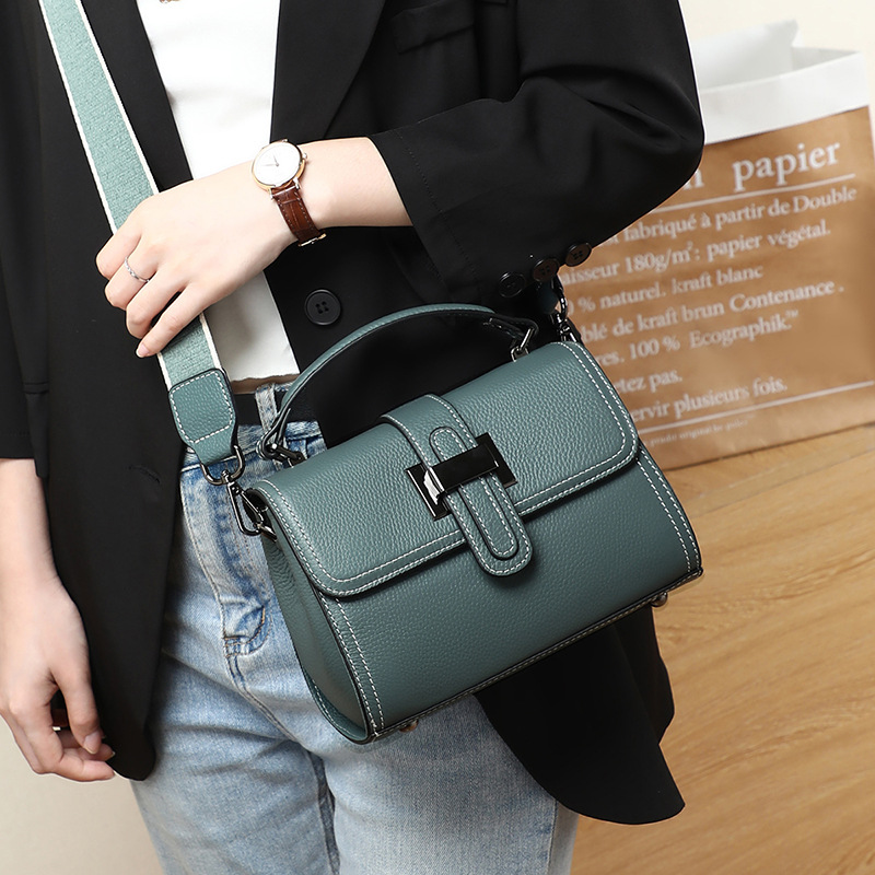 Bag women's summer Messenger bag genuine leather women's bag all-match ...
