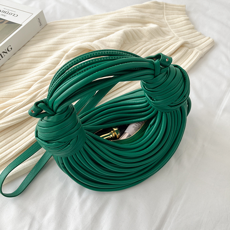 Hand-woven Pull Bread Women Messenger Creative Noodles Shoulder ...