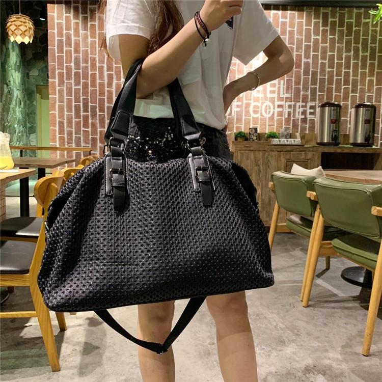 Travel Bag Simple Casual Large Bag Nylon Mesh Shoulder Bag Detachable ...