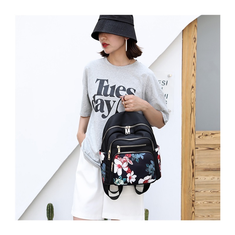 Oxford cloth backpack fashion all-match nylon travel backpack student ...