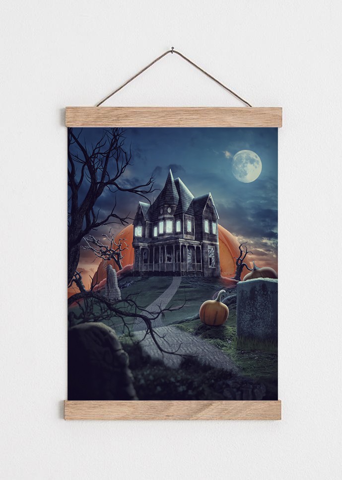 Decorative Fabric Poster Models Painting Digital Printing - Hepsiburada ...