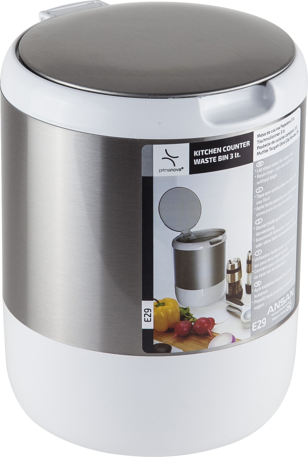 Primanova Pacific Kitchen Countertop Trash Bin M-E29-04 - Hepsiburada ...