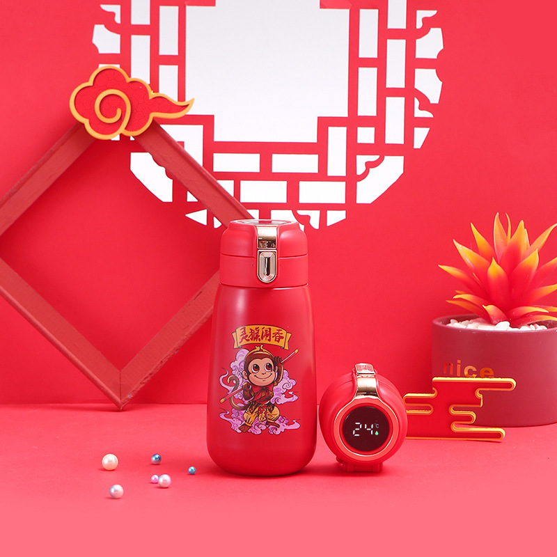 316 stainless steel intelligent temperature display thermos cup for men and women portable ...