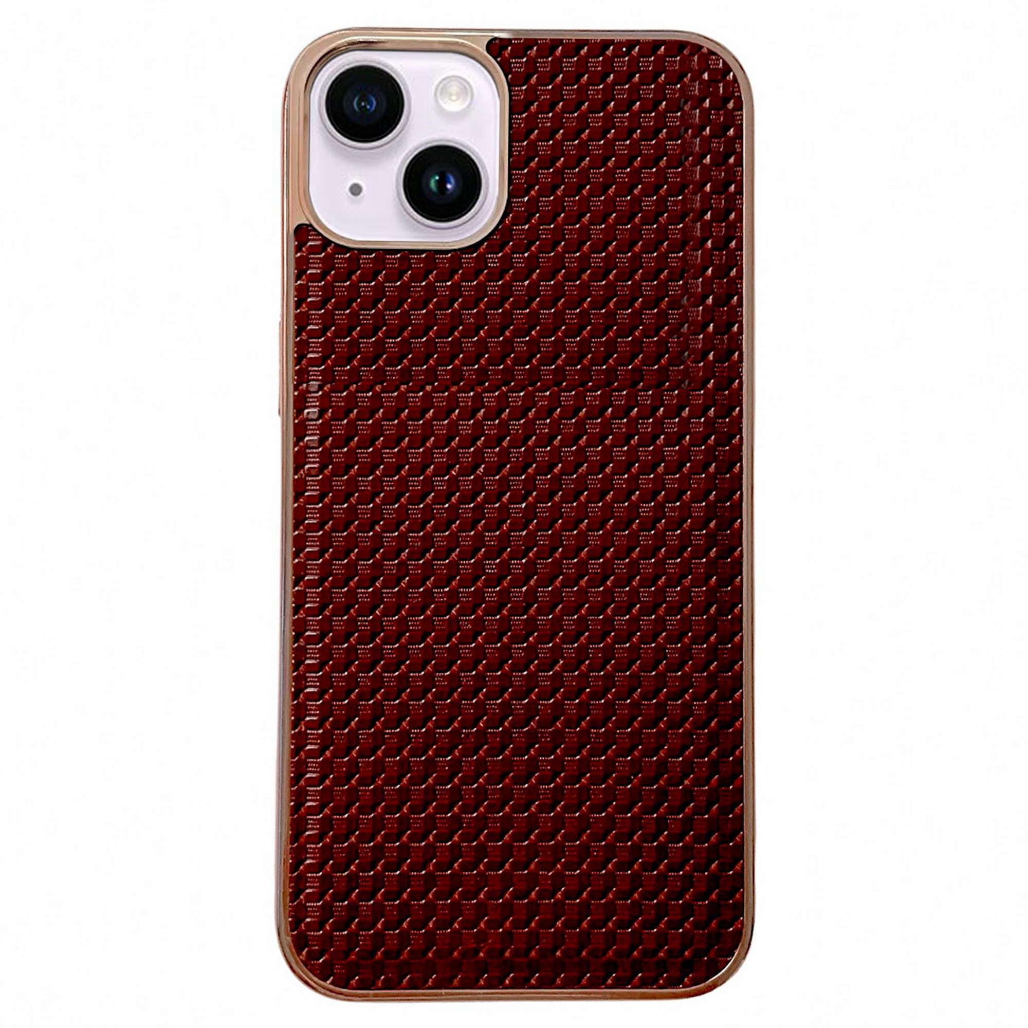 For iPhone 13 6.1 inch Cell Phone Back Shell, Fall-proof Textured ...