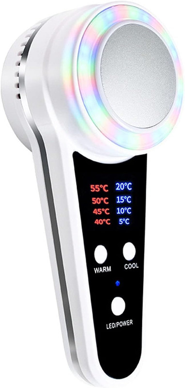Portable Hot Cold Beauty Instrument Photon Rejuvenation Massager Skin ...