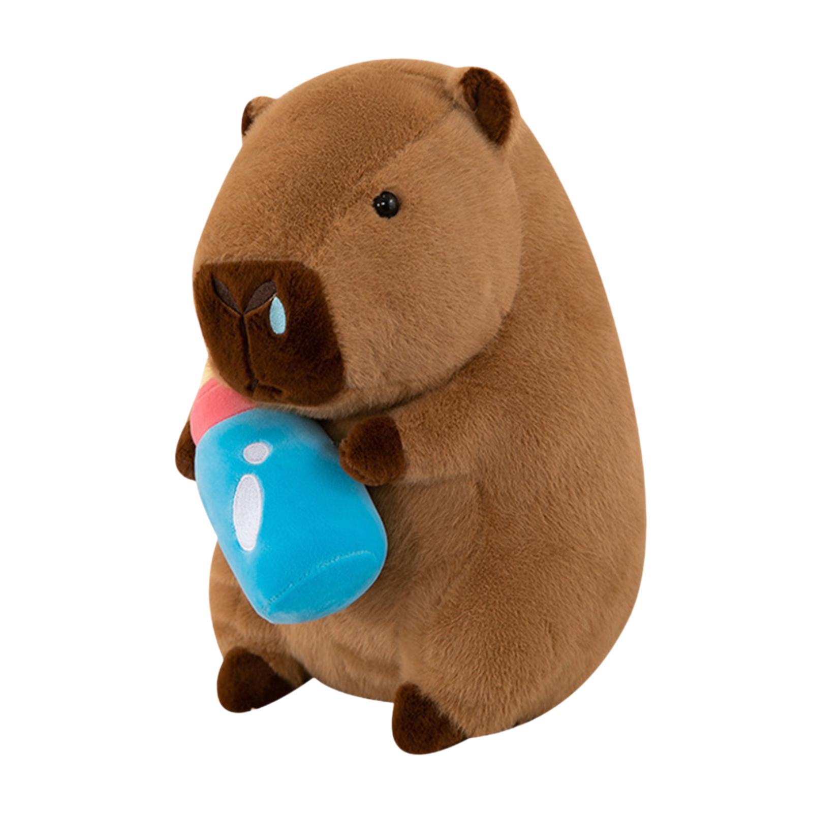 Capybara Toy Snuggling Capybara Stuffed Animal for Birthday 35cm ...