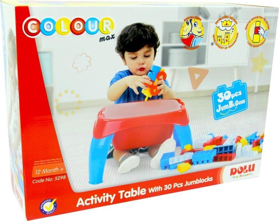 Full Activity Table 30 Pieces Large Blocks - Hepsiburada Global
