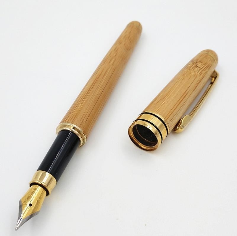 Profisher Bamboo Fountain Pen Set with Wooden Box Iraurita Nib 0.5 mm - Hepsiburada Global