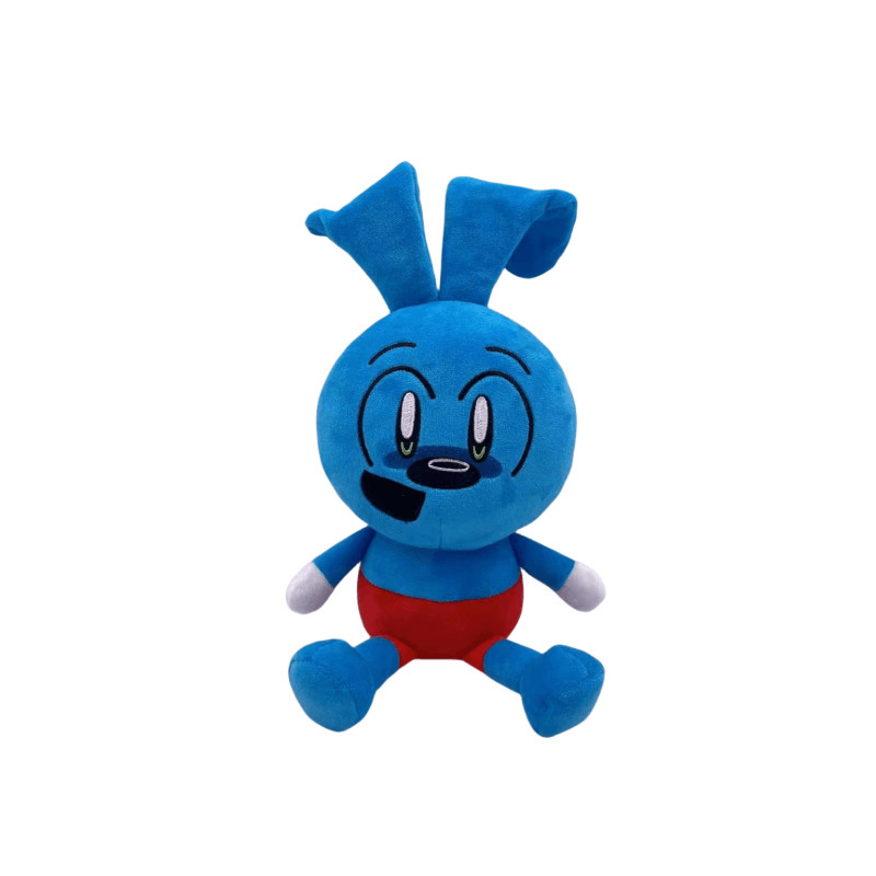 Blue Rabbit Riggy Monkey Plush game peripheral long-eared rabbit plush ...