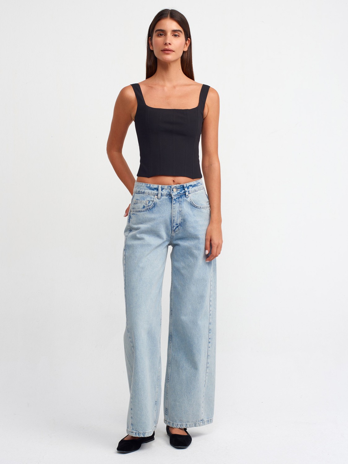 Dilvin 60539 Stretch Top-Black - Hepsiburada Global