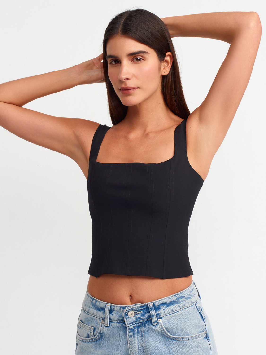 Dilvin 60539 Stretch Top-Black - Hepsiburada Global