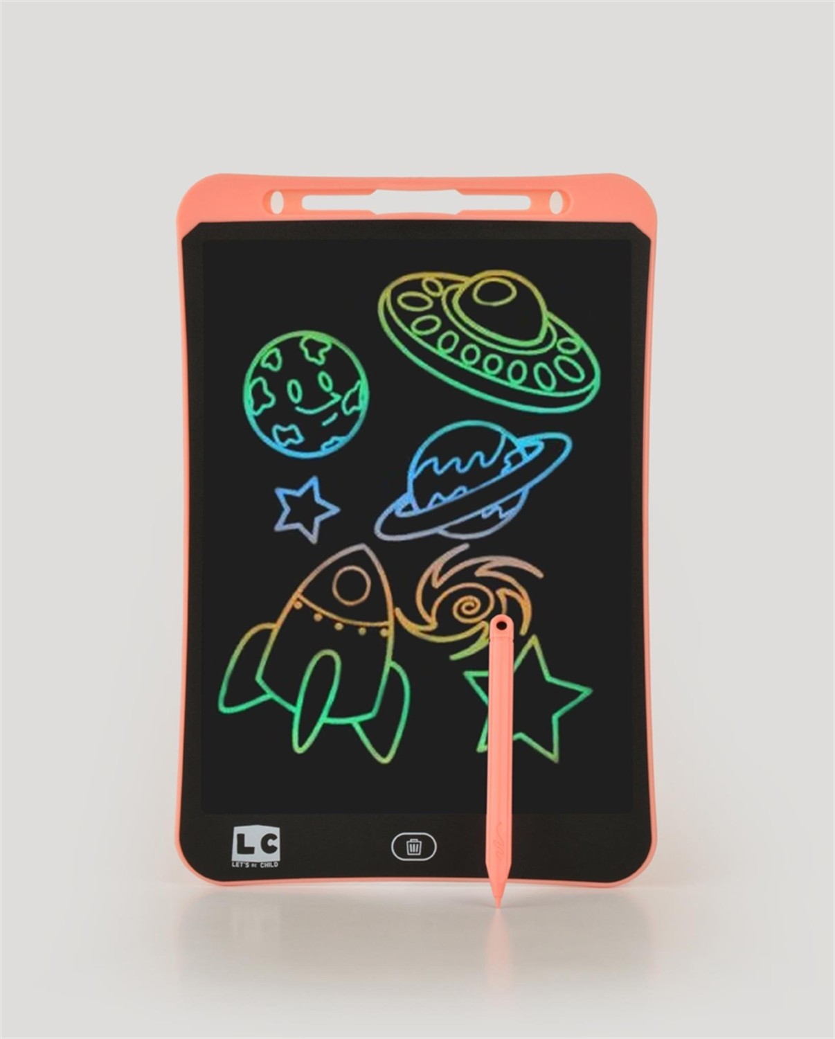 Let's Be Child LCD Pink Digital Drawing Tablet Colorful 12 Inch ...