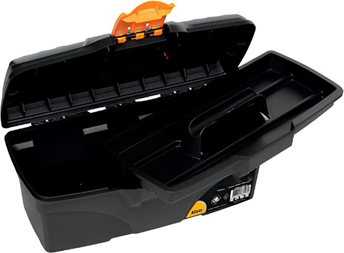 Rodex Toolbox Tool Bag Divided Portable Handle Plastic Opening Closure ...