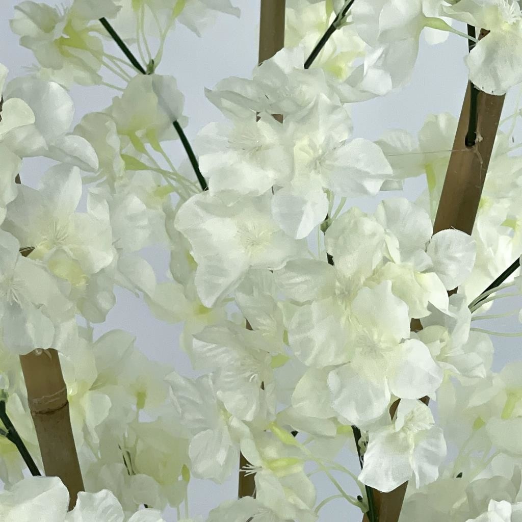 Nettenevime Artificial Tree White Spice Tree on Bamboo Branch 80 cm ...