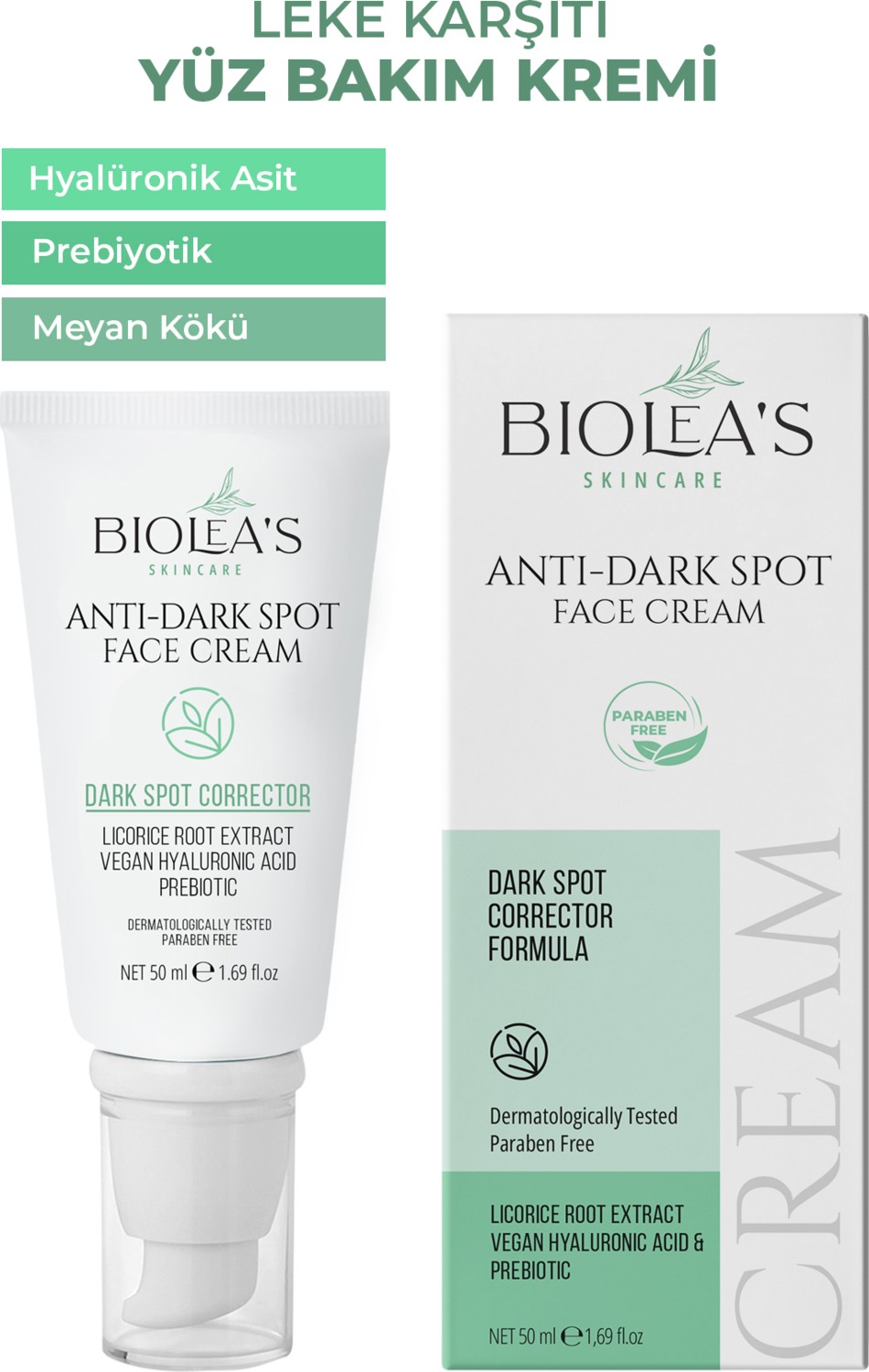 Biolea's Skincare Anti-Blemish, Brightening Face Care Cream Licorice ...