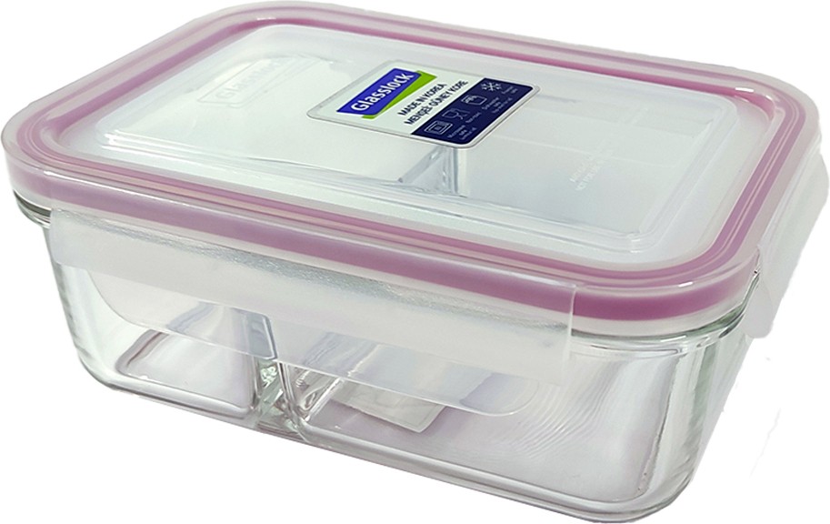 Glasslock 2 Compartment Glass Storage Container 670 ml - Hepsiburada Global