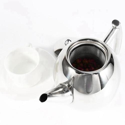 2L Stainless Steel Teapot With Tea Strainer Teapot With Tea Infuser ...
