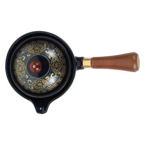 1pc 360 ° Ceramic Teapot Handheld Teapot Exquisite Tea Set Side Handle ...