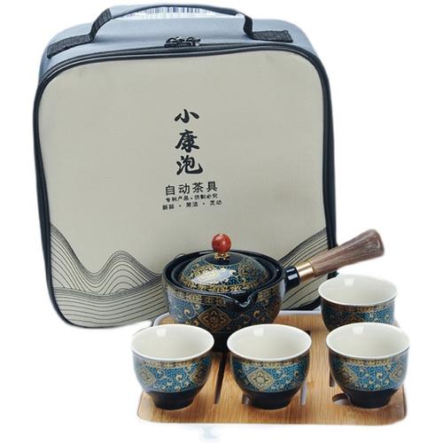 1pc 360 ° Ceramic Teapot Handheld Teapot Exquisite Tea Set Side Handle ...