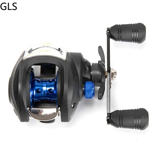 Left Hand Baitcasting Reel 7.2:1Gear Ratio Max Drag 8KG Reel Aluminum ...