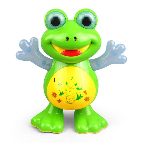 Electric Cartoon Little Frog Light Sound Moving Music Toy Multi ...