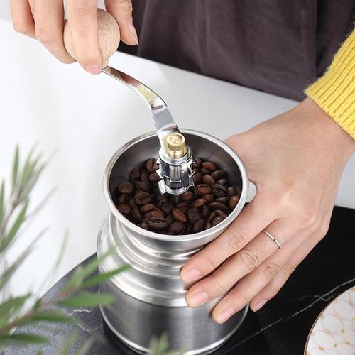 Manual Coffee Grinder Hand Crank Rice Burr Mill Coffee Beans Mill ...