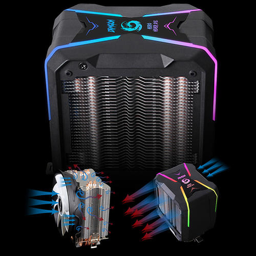 Air CPU Cooler Radiator Desktop Case Air Cooling Computer Quiet Fan ...
