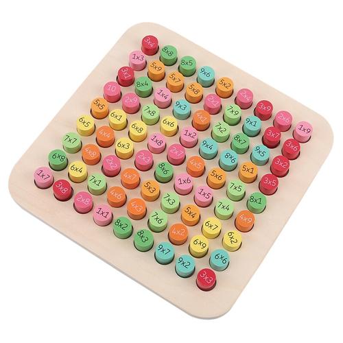 Mathematics 9x9 Multiplication Board Table Math Toy Wooden Learning ...