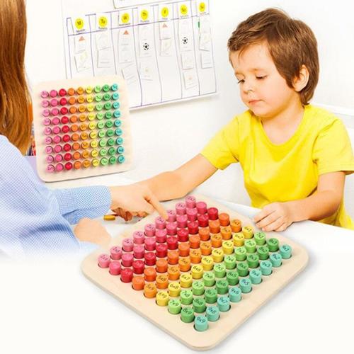 Mathematics 9x9 Multiplication Board Table Math Toy Wooden Learning ...