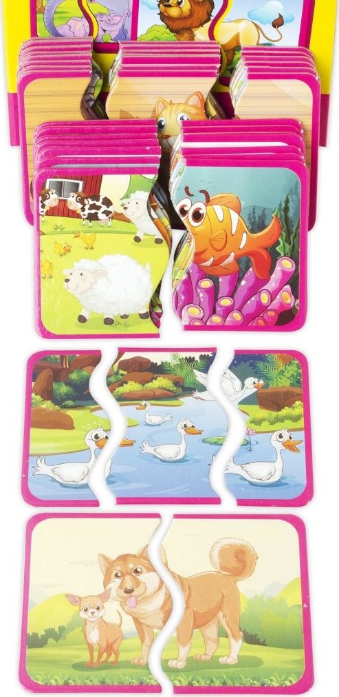 Diy-Toy 2-3 Piece Completion Cards Animals Puzzle Jigsaw - Hepsiburada ...