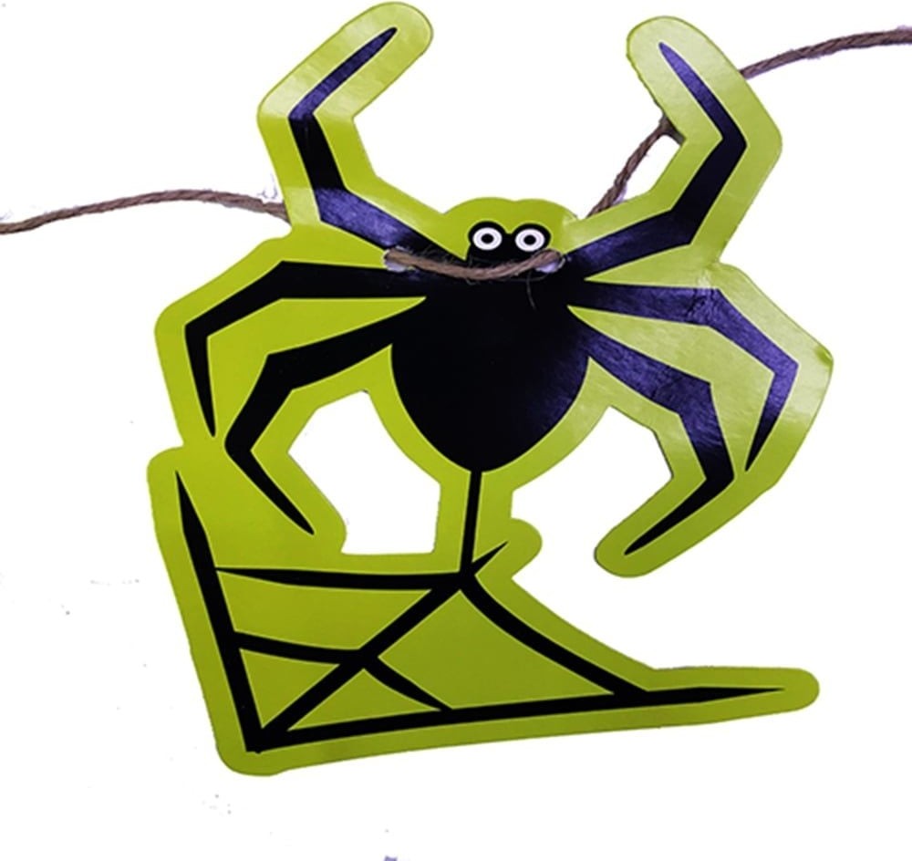 KTYRA52 Spider Shaped Hanging Halloween Pennant Banner Poster 2 Meters ...