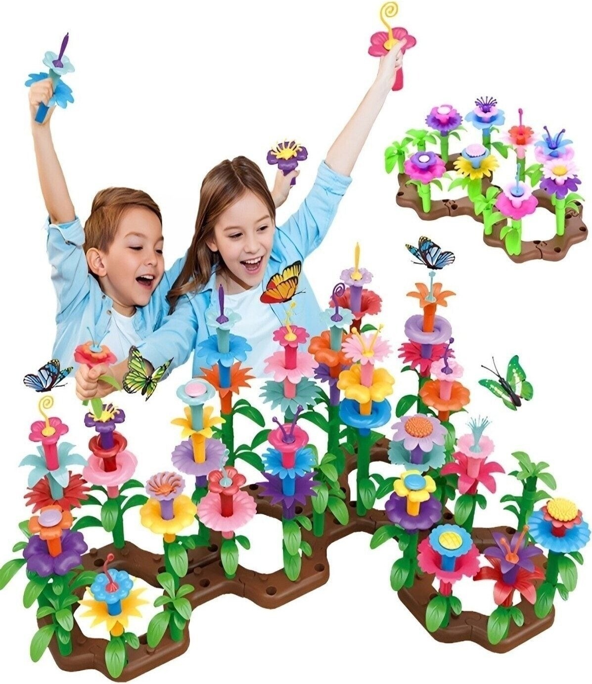 Oyuncak Store 52 Piece Garden Flower Making Set Building Blocks Puzzle ...