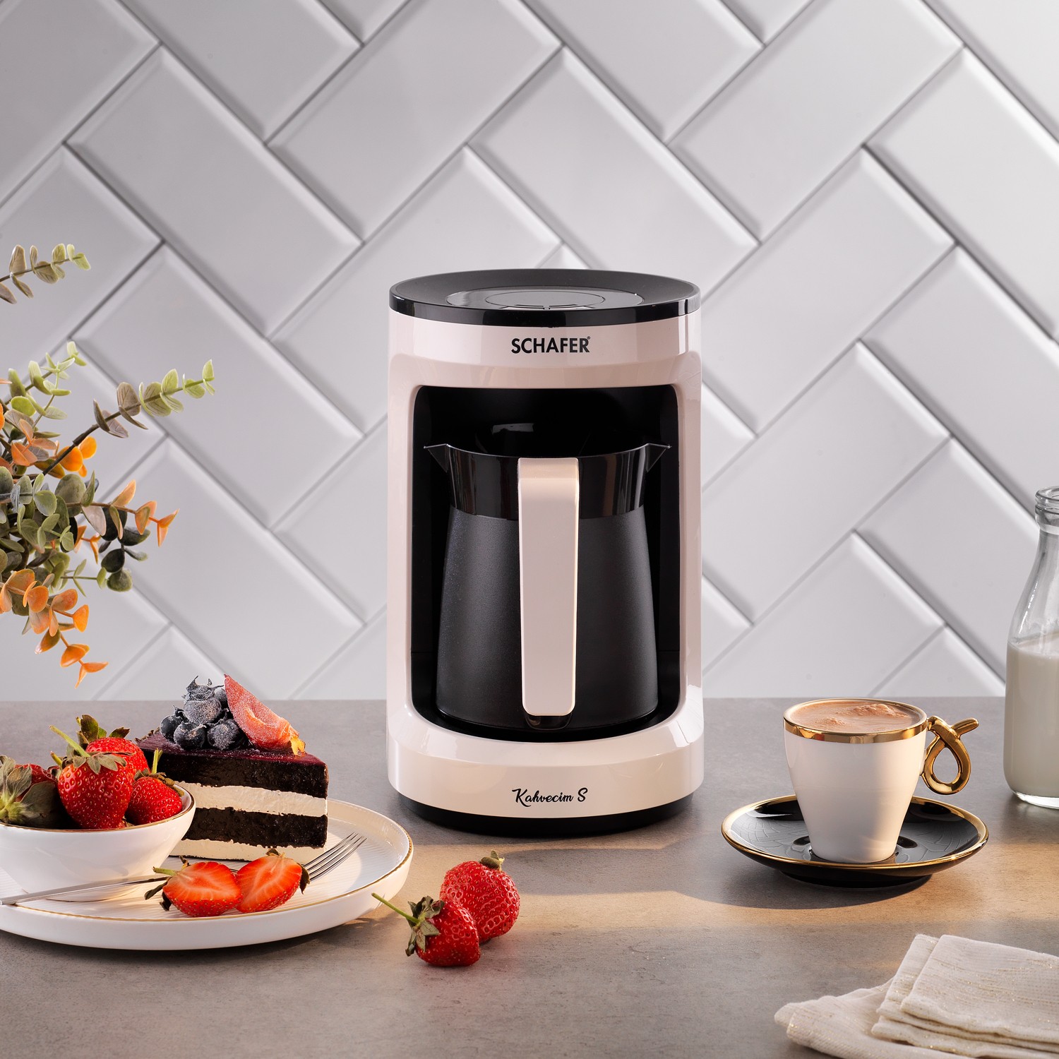 Schafer Kahvecim S Automatic Turkish Coffee Machine with Milk-Cream ...