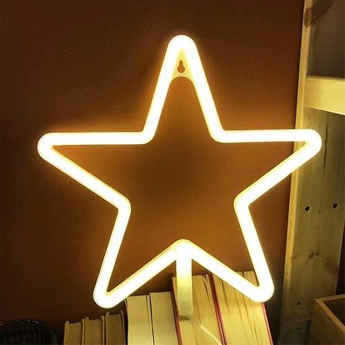 Led Neon Signs Warm Wall Lamp Room Decor Light Up For Children's ...