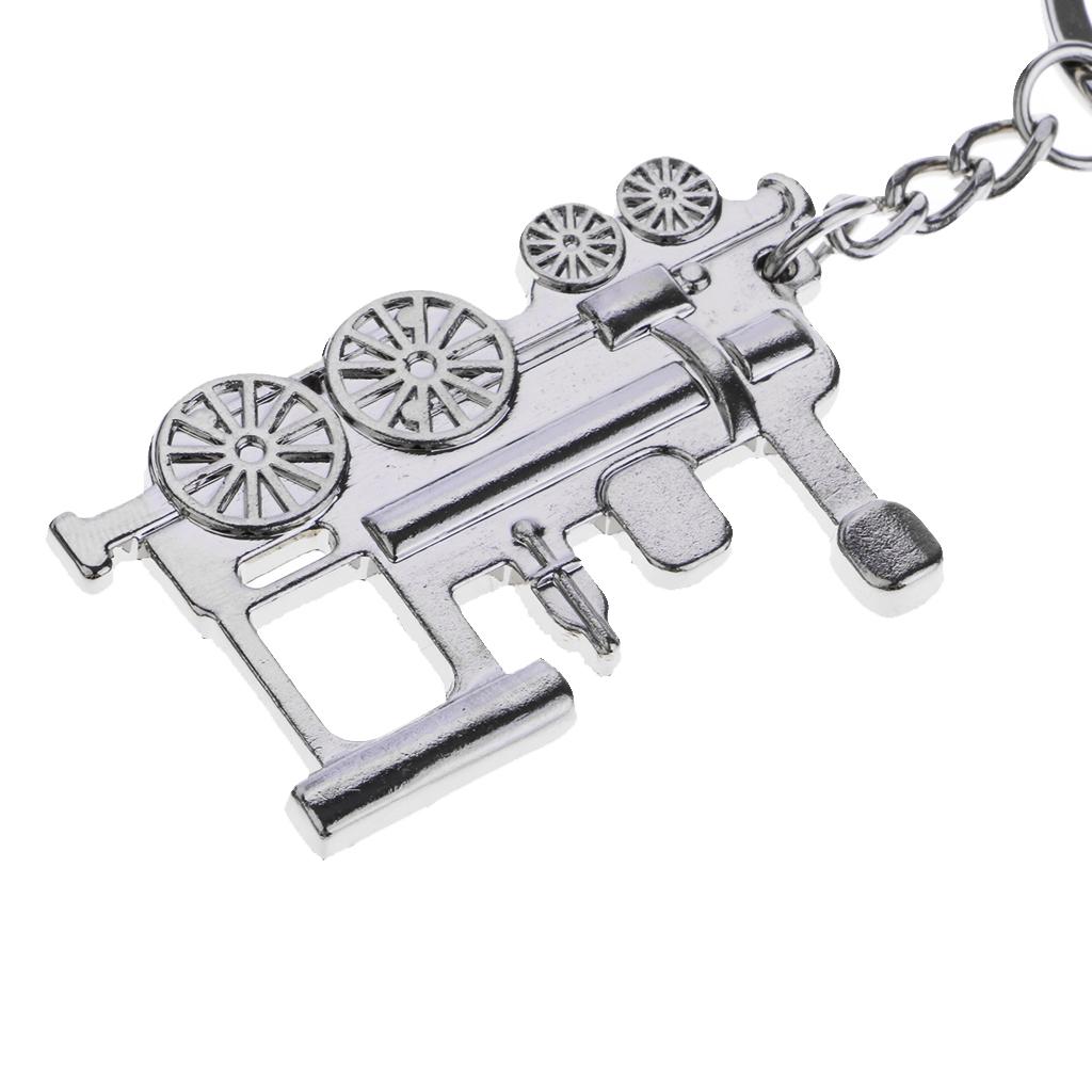 Locomotive Train Keychain Metal Key Chains Car Key Holder Gift Creative ...
