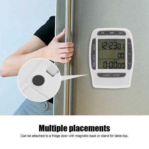 Portable Digital Multi Channel 3 Channels LCD Timer Accurate Timing ...