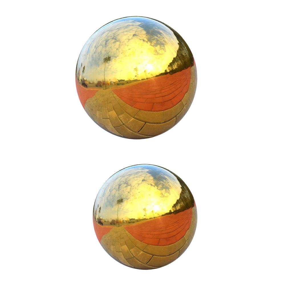 Gold Gazing Ball Hollow Mirror Globe Polished Shiny Spheres aus ...