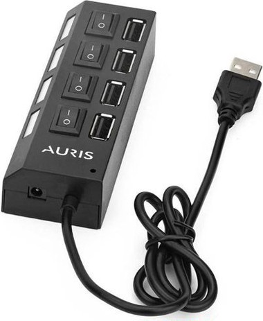 Auris 4 Port USB 2.0 Hub Coupler Multiplexer Switch Fast Multiplexing ...