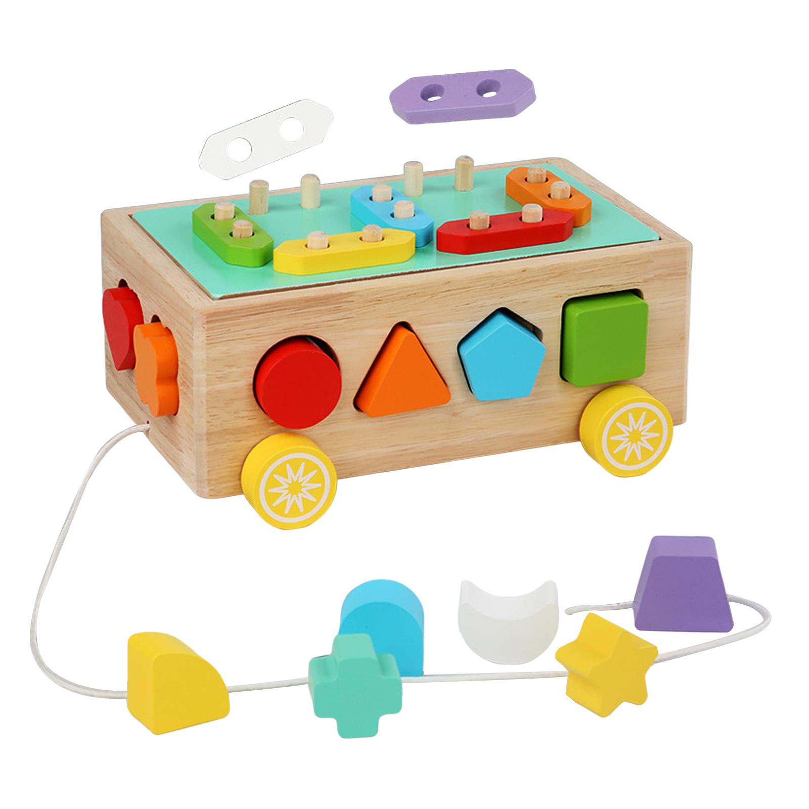 montessori educational wood toy shape sorting Shape Sorter ...