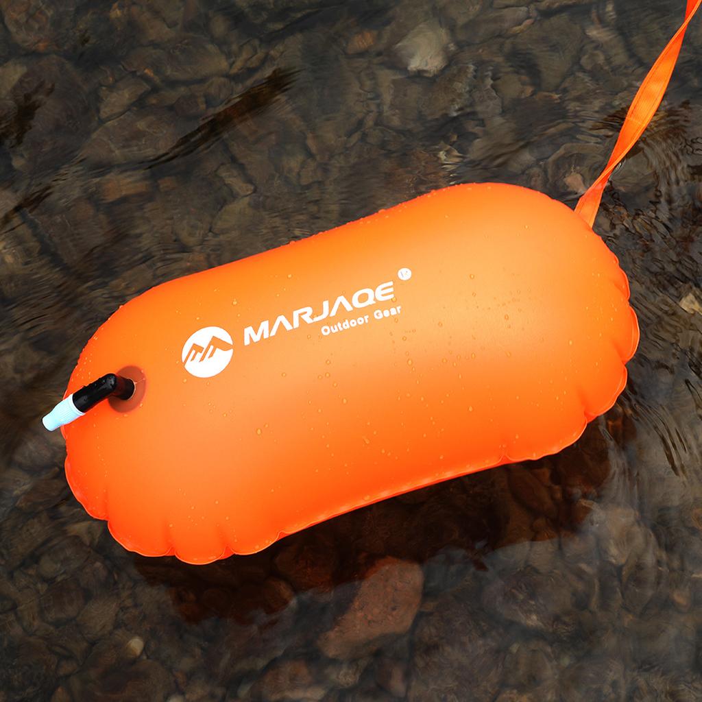 Swim Buoy Tow Float Inflated Device w/ Waist Belt for Open Water ...