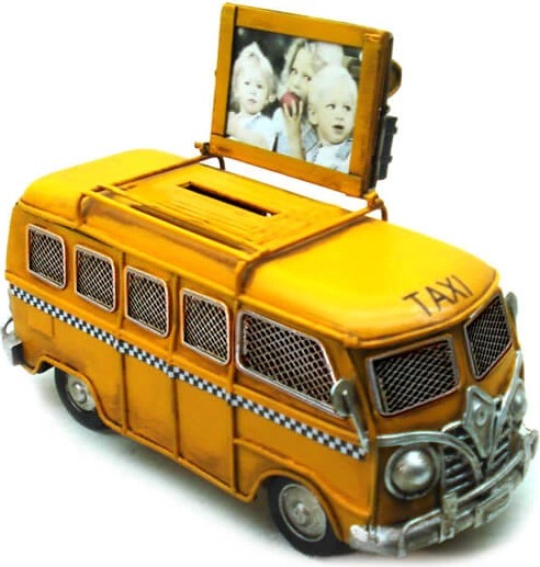Markport Decorative Metal Minibus Frame and Piggy Bank - Hepsiburada Global