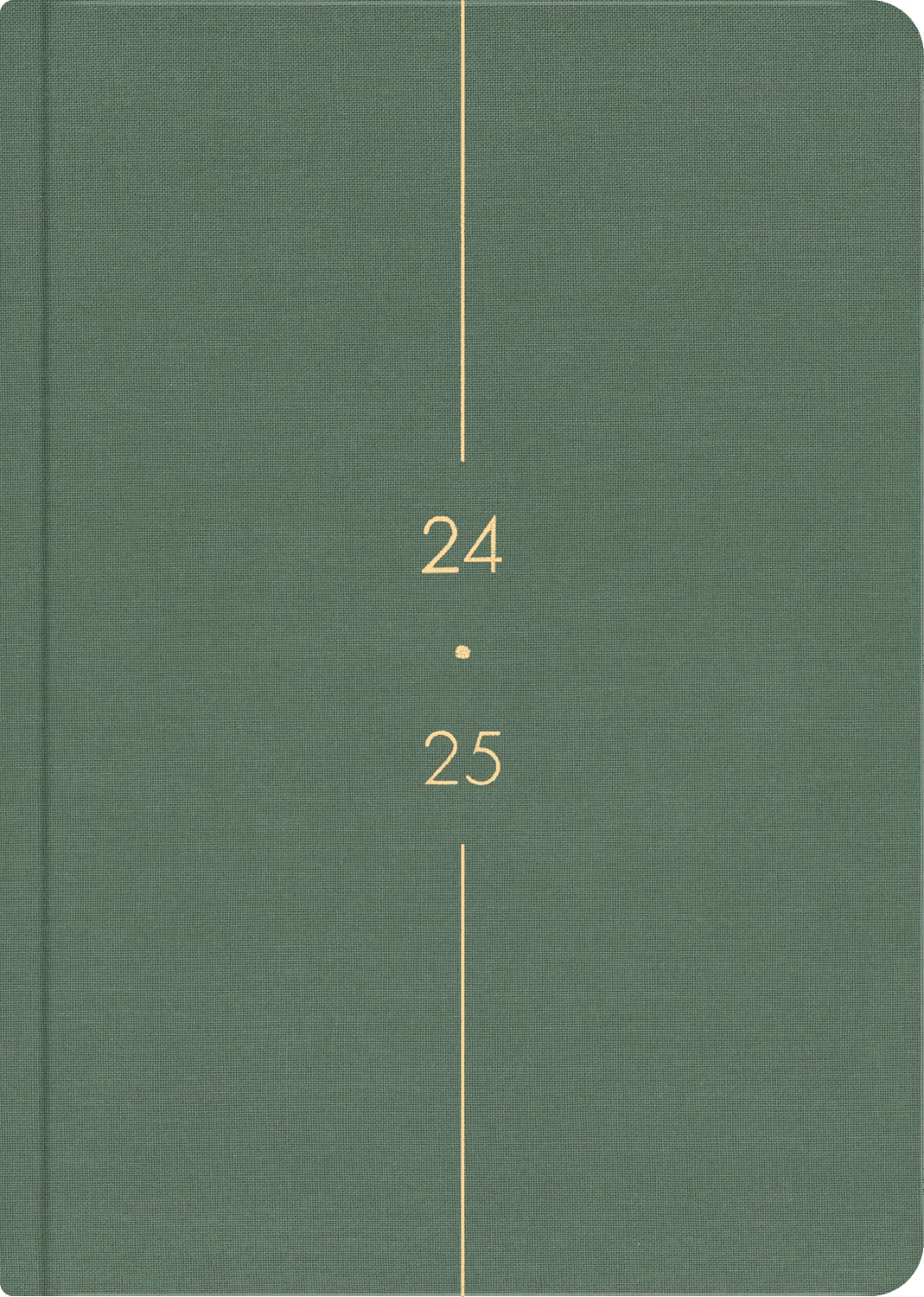 Matt Notebook 2024 2025 A5 Linen Academic Agenda 15 x 21 cm 17 Months ...