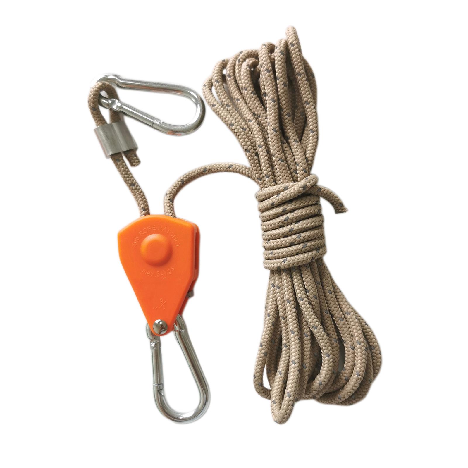 Ratchet Rope Hanger Wind Rope Reflective Tent Guide Rope Quick Setup ...