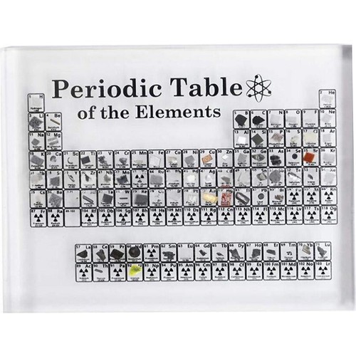 Acrylic Periodic Table Letter Decoration With Real Elements Kids ...